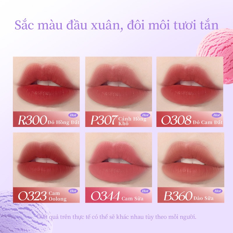 Son môi COLORKEY lì ánh nước chống nước chống dính cốc màu 1.8g