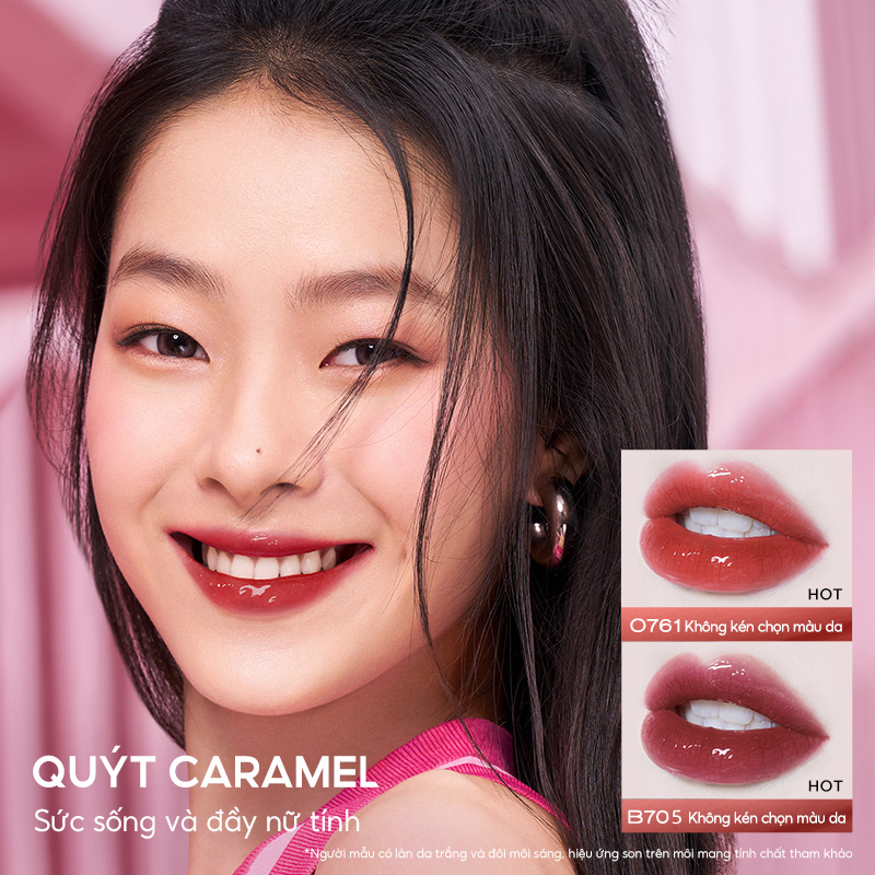 Son tint bóng Colorkey dạng lỏng lâu trôi glasting water tint 1.7g